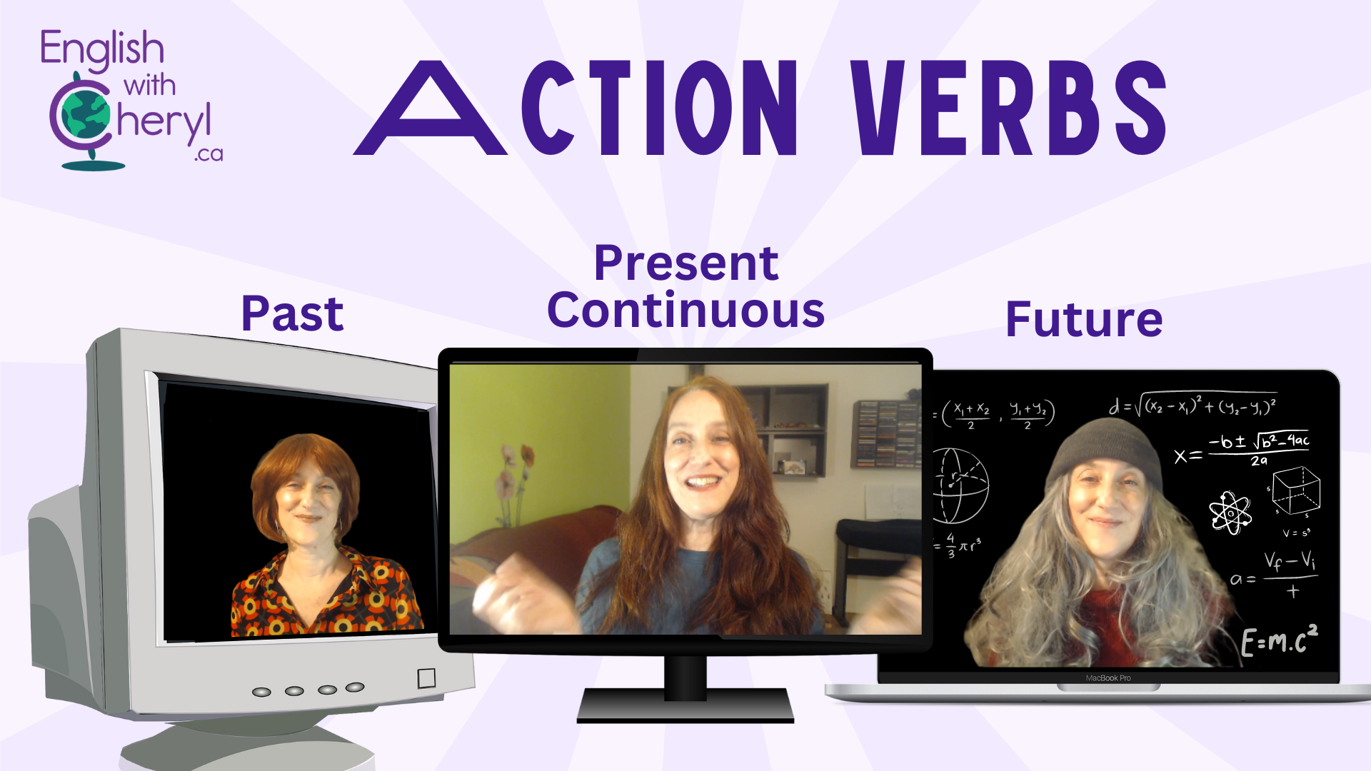 Talk about the past, present, and future (for beginners) - English With ...